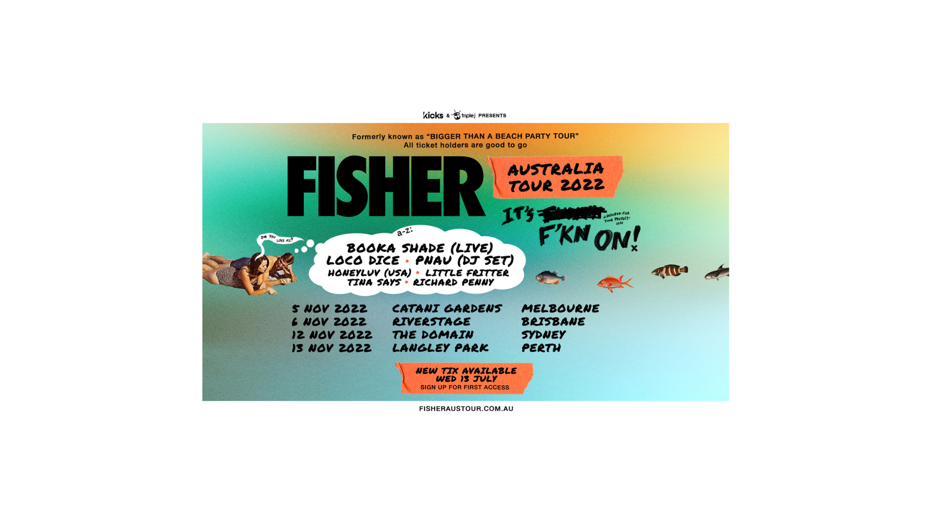 Fisher Australia Tour - Palace J Entertainment Western Australia